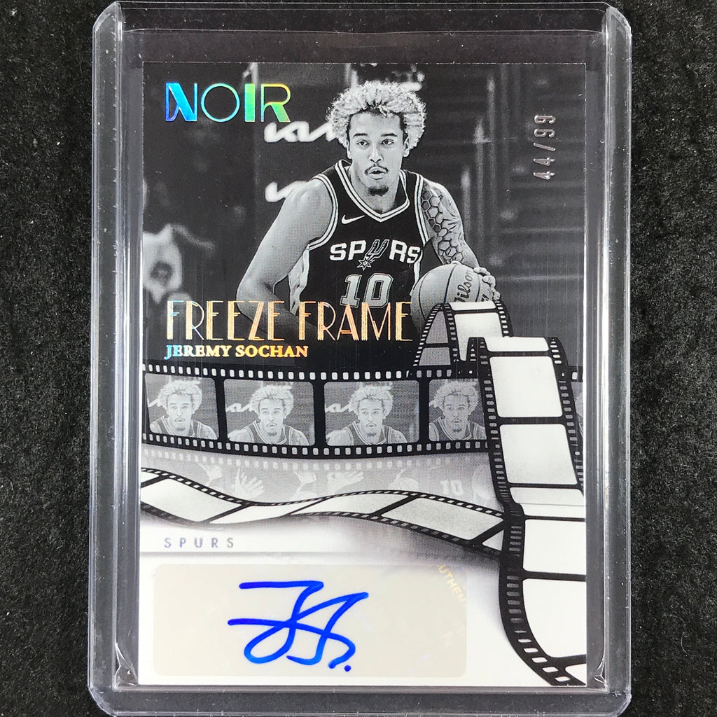 2024-25 Noir JEREMY SOCHAN Freeze Frame Autograph 44/99 – Cherry ...
