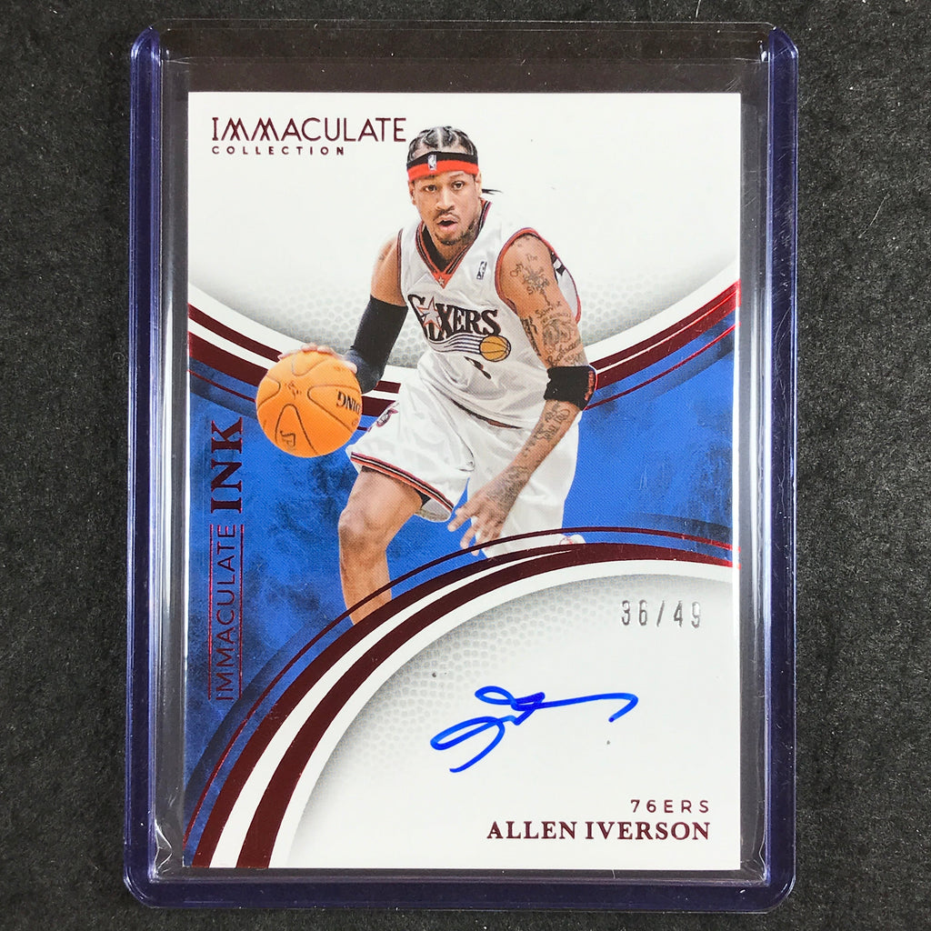 2024-25 Immaculate ALLEN IVERSON Immaculate Ink Auto Red 36/49 – Cherry ...