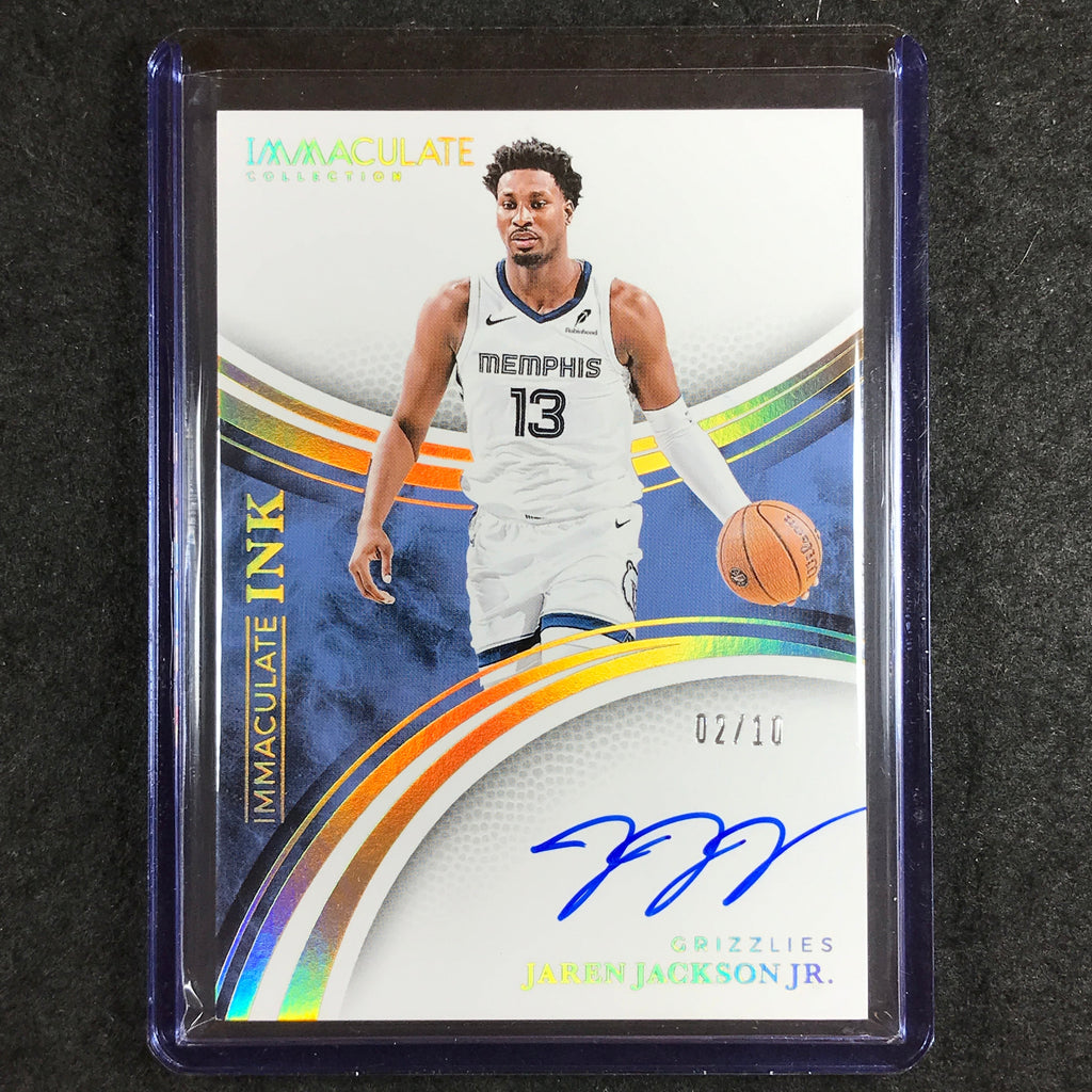 2024-25 Immaculate JAREN JACKSON JR. Immaculate Ink Auto Gold 2/10 ...