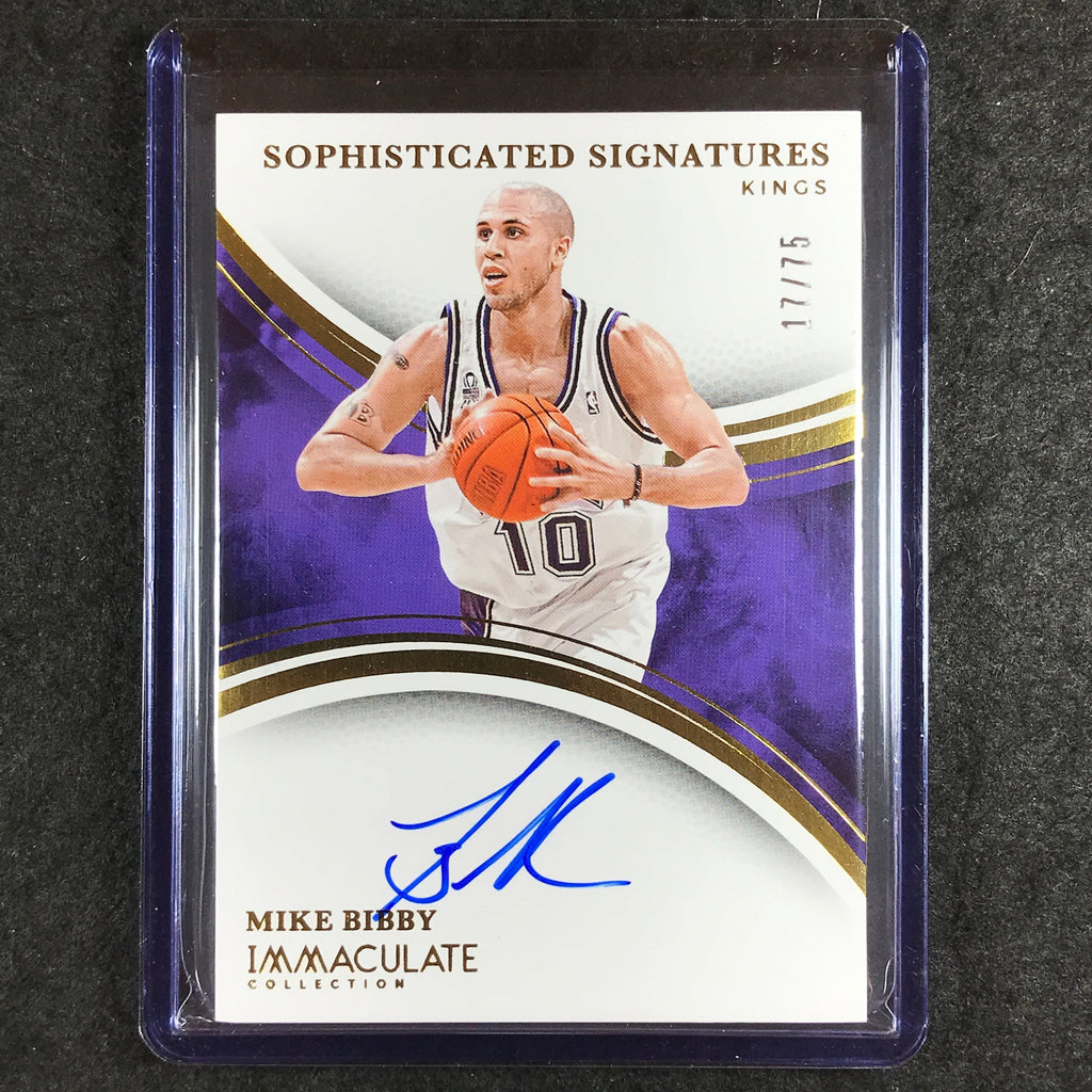 2024-25 Immaculate MIKE BIBBY Sophisticated Signatures Auto 17/75 ...