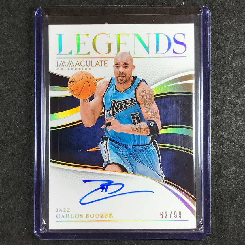 2024-25 Immaculate CARLOS BOOZER Immaculate Legends Auto 62/99 – Cherry ...
