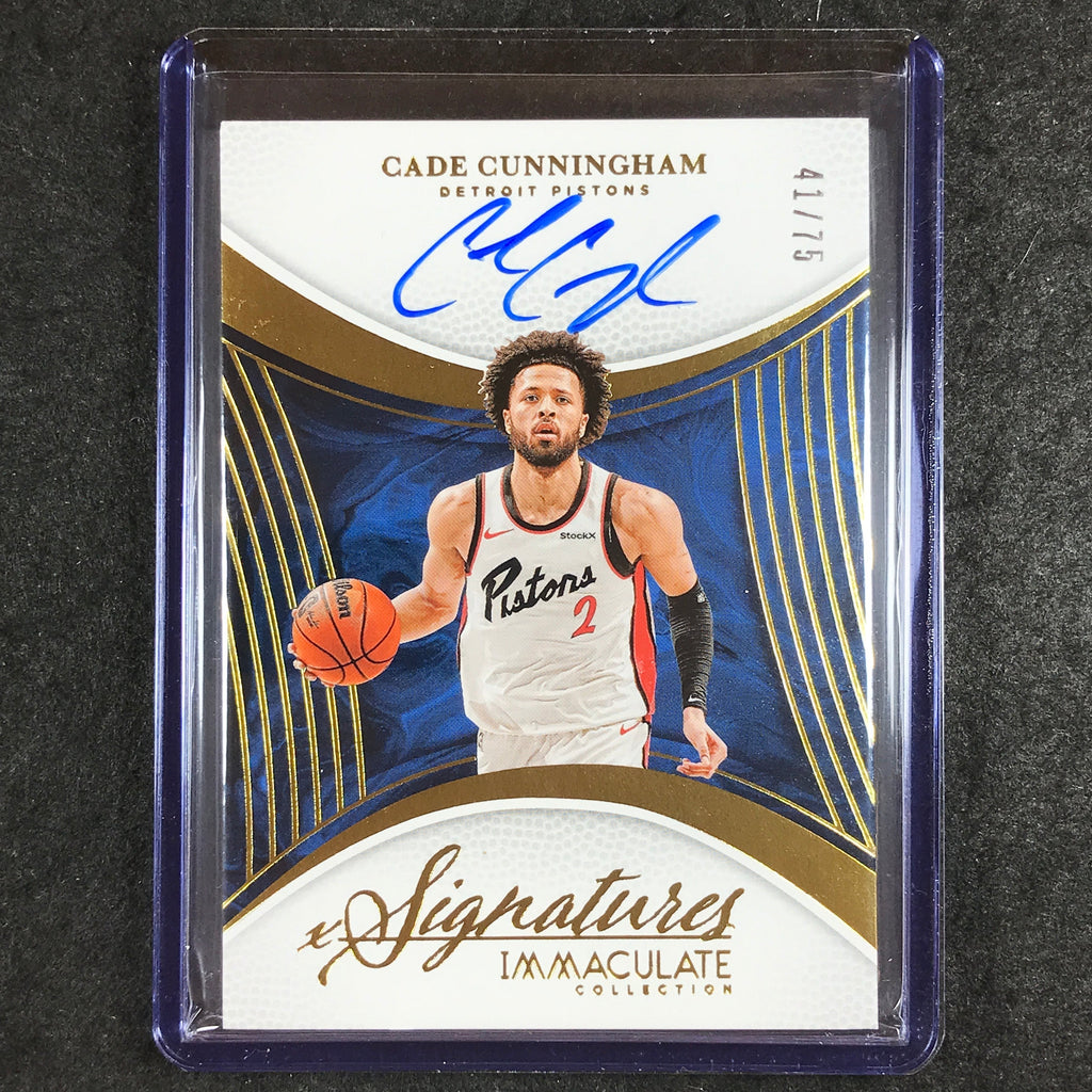 2024-25 Immaculate CADE CUNNINGHAM Immaculate Signatures Auto 41/75 ...