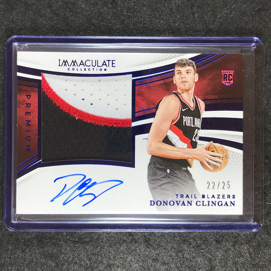 2024-25 Immaculate DONOVAN CLINGAN Premium Rookie Patch Auto Blue 22/2 ...