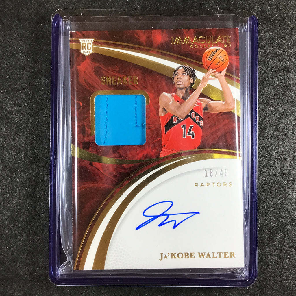 2024-25 Immaculate JA'KOBE WALTER Sneaker Swatches Signatures Rookie A ...