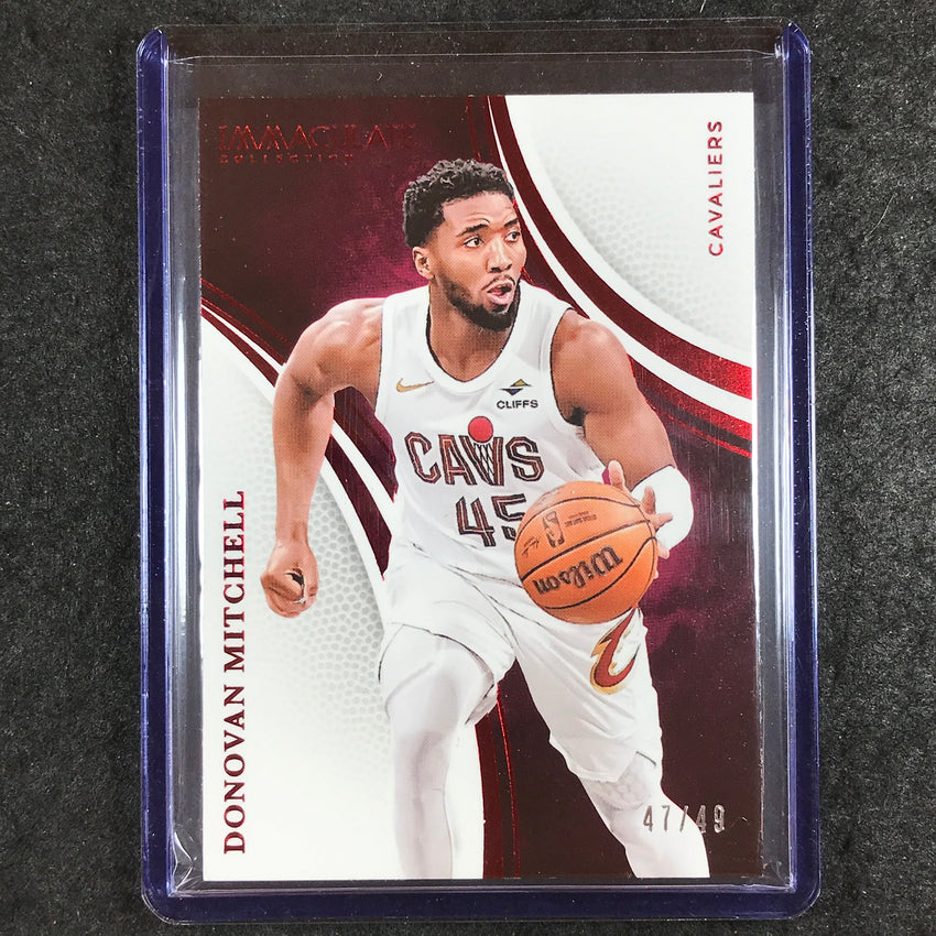 2024-25 Immaculate DONOVAN MITCHELL Base Red 47/49 #11 – Cherry ...