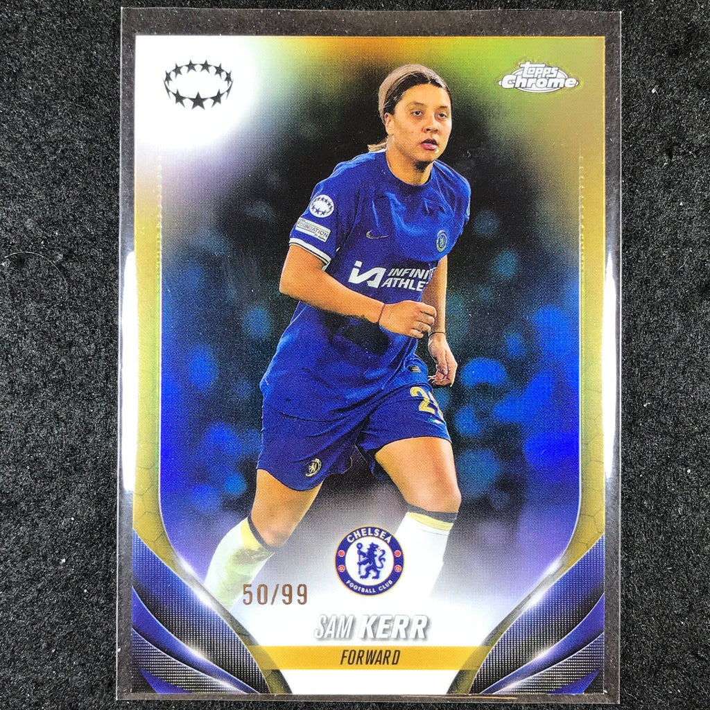 2023-24 Topps Chrome Women's UEFA SAM KERR Base Color Match 50/99 #20 ...