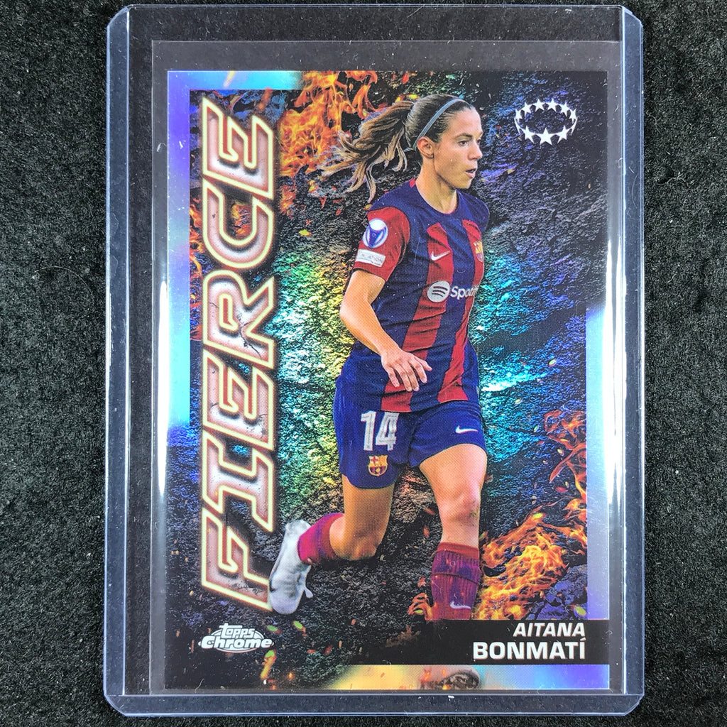 2023-24 Topps Chrome Women's UEFA AITANA BONMATI Fierce SSP #1 – Cherry ...
