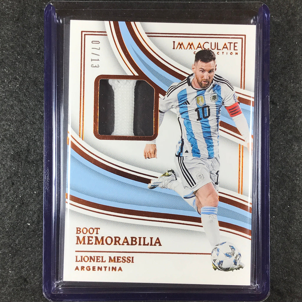 2023-24 Immaculate Soccer LIONEL MESSI Boot Memorabilia Relic 7/13 ...