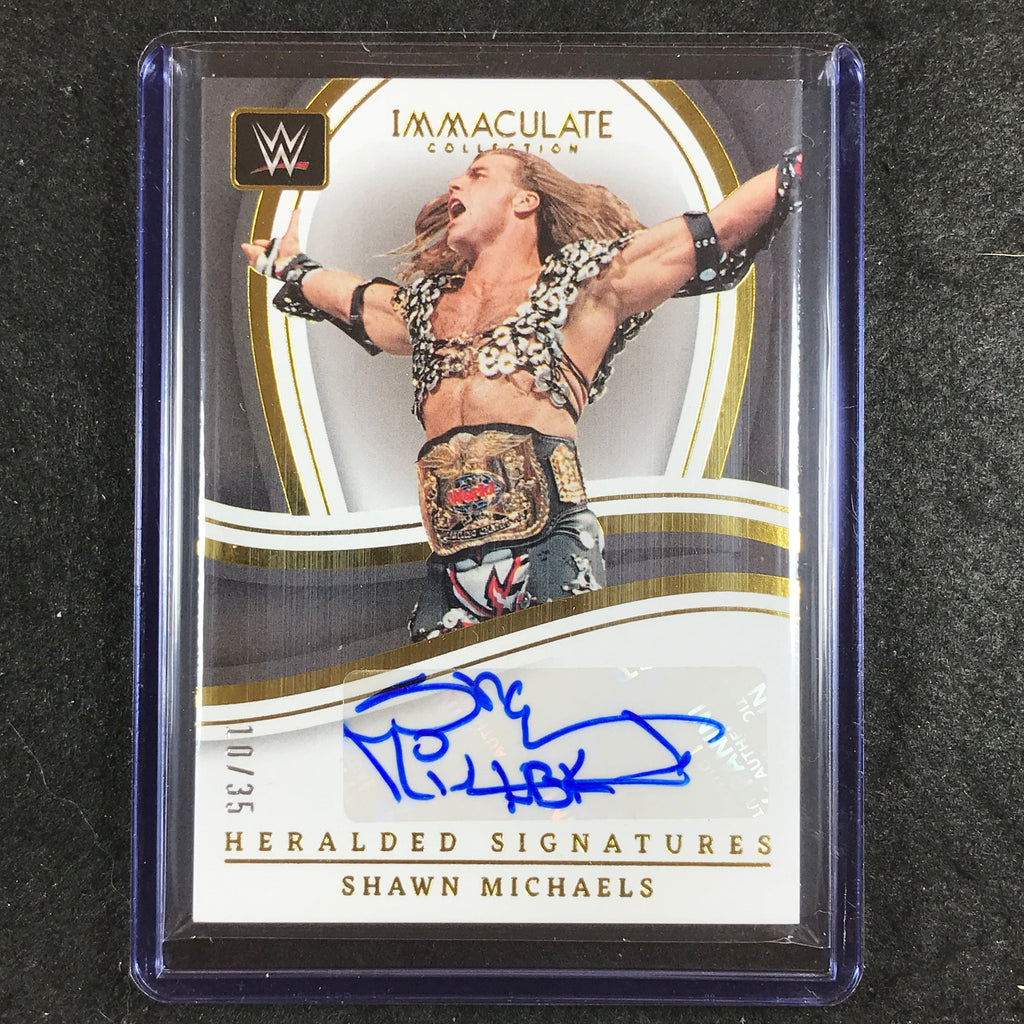 2023 Immaculate WWE SHAWN MICHAELS Heralded Signatures Auto 10/35 ...