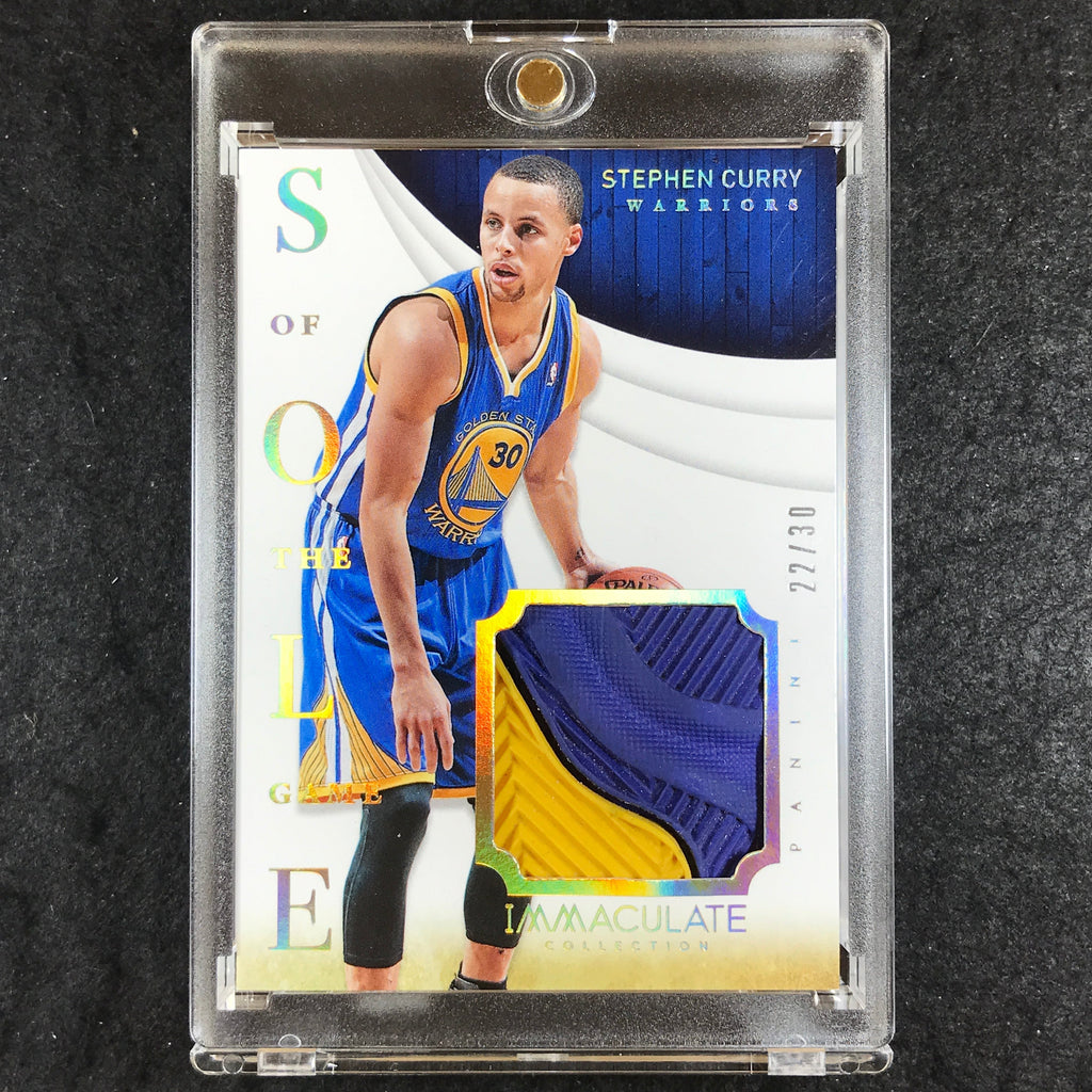 2013-14 Immaculate STEPHEN CURRY Sole of the Game Shoe Relic 22/30 ...