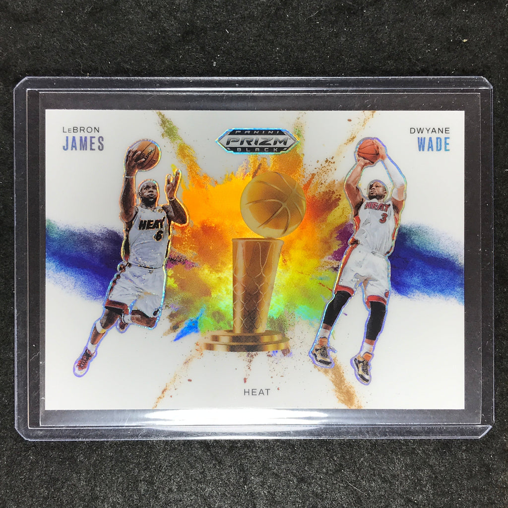 2024-25 Prizm Black LEBRON JAMES DWYANE WADE Color Blast Duals SSP #22 ...