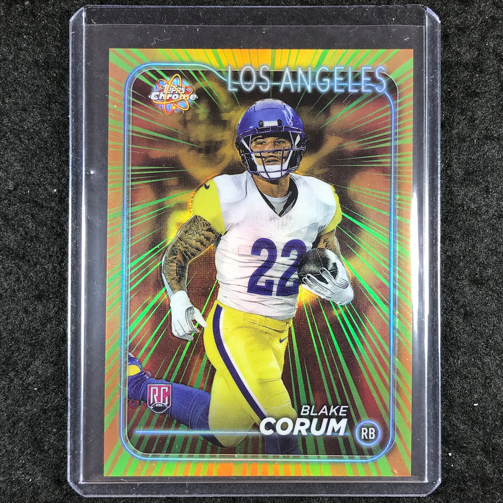 2024 Topps Chrome Football BLAKE CORUM Radiating Rookies SSP #18 ...