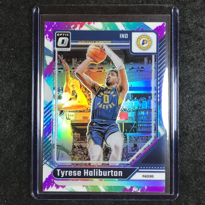 2024-25 Donruss Optic TYRESE HALIBURTON Base Jazz SP #215 – Cherry ...