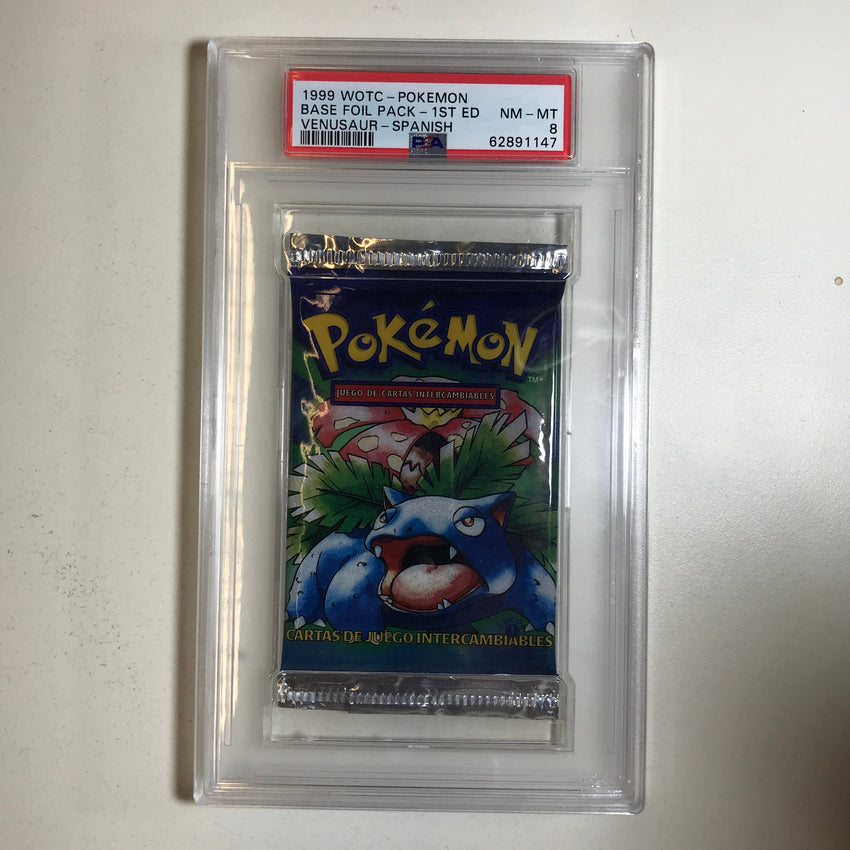 SPANISH PSA 8 Pokemon Base Set Pack 1st Edition - Venusaur 147 – Cherry ...