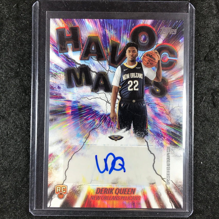 2025-26 Topps DERIK QUEEN Havoc Marks Auto Base #DQ – Cherry Collectables