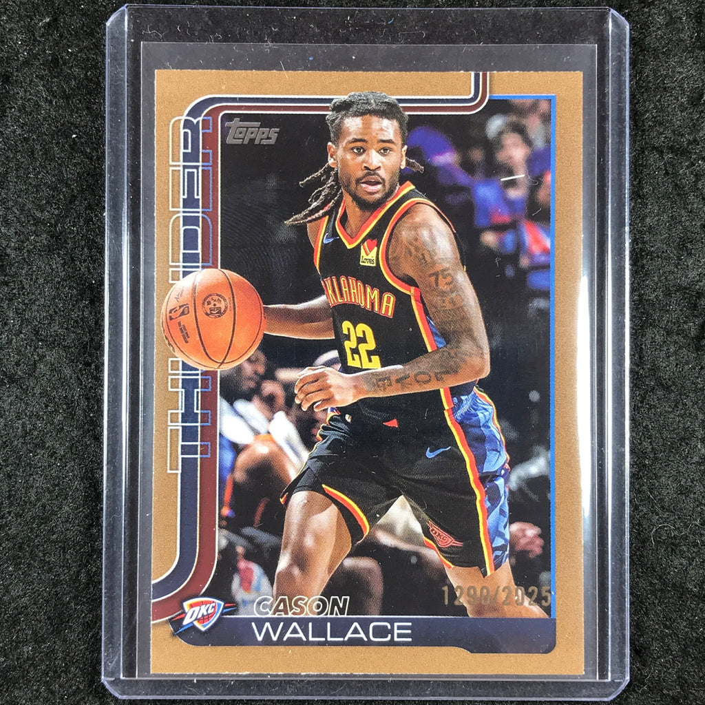 2025-26 Topps CASON WALLACE Gold /2025 #119 – Cherry Collectables