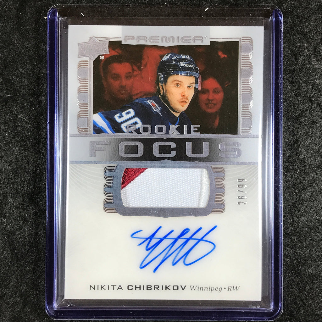 2024-25 Premier Hockey NIKITA CHIBRIKOV Premier Focus Rookie Patch Aut ...