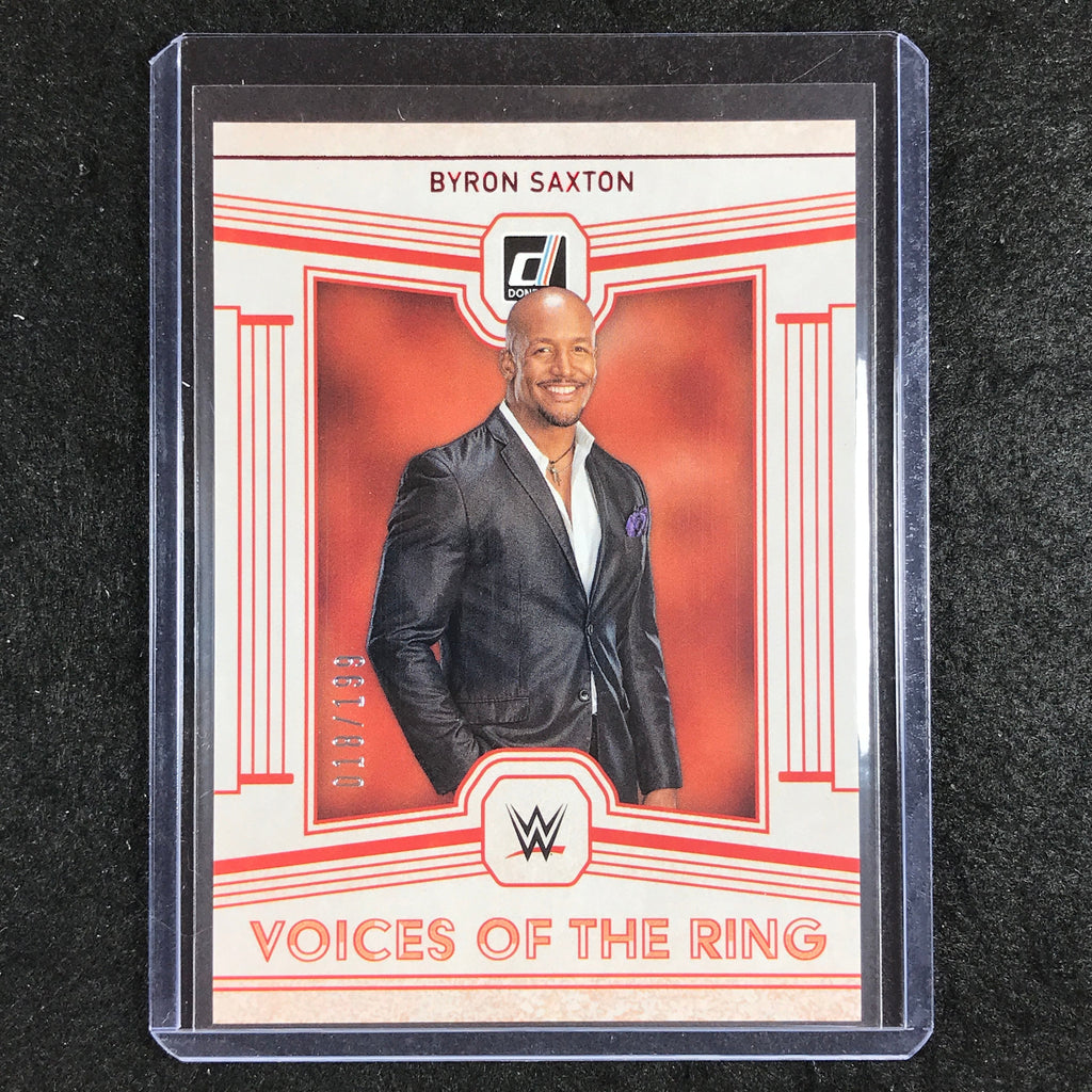 2023 Chronicles WWE BYRON SAXTON Voices of the Ring Red 18/199 – Cherry ...