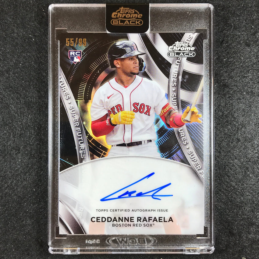 2024 Topps Chrome Black MLB CEDDANNE RAFAELA Super Futures Rookie Auto ...