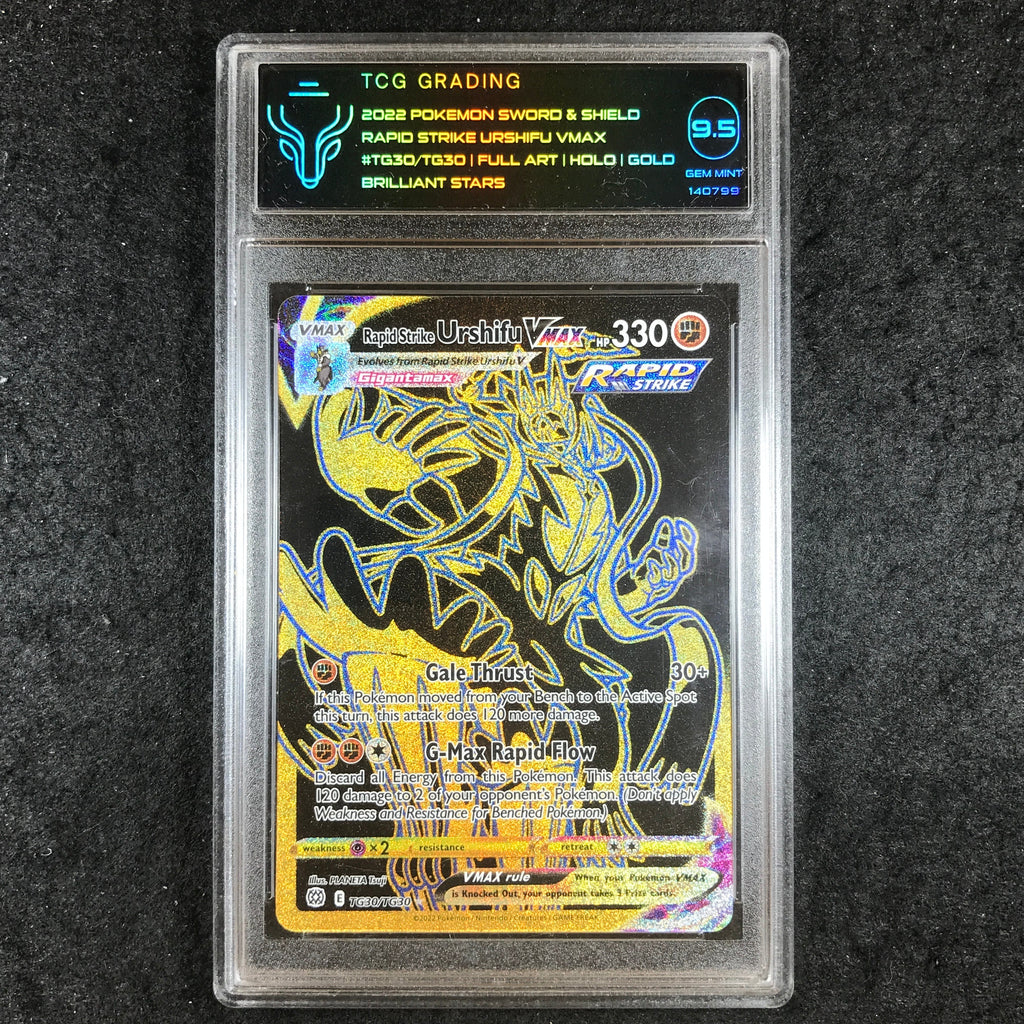 TCG Grading 9.5 Rapid Strike Urshifu VMAX - TG30/TG30 - Brilliant Star ...