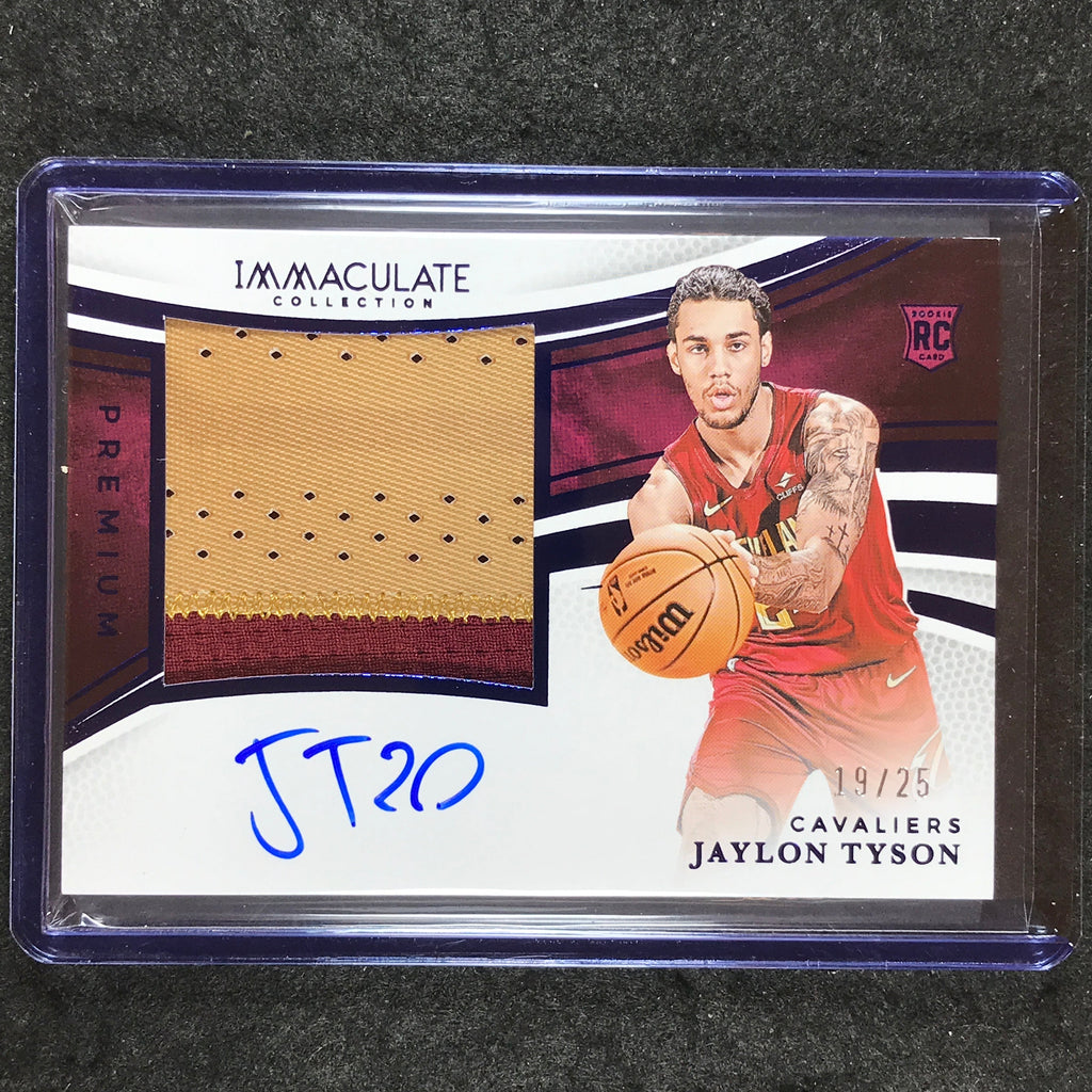2024-25 Immaculate JAYLON TYSON Premium Rookie Patch Auto Blue 19/25 ...