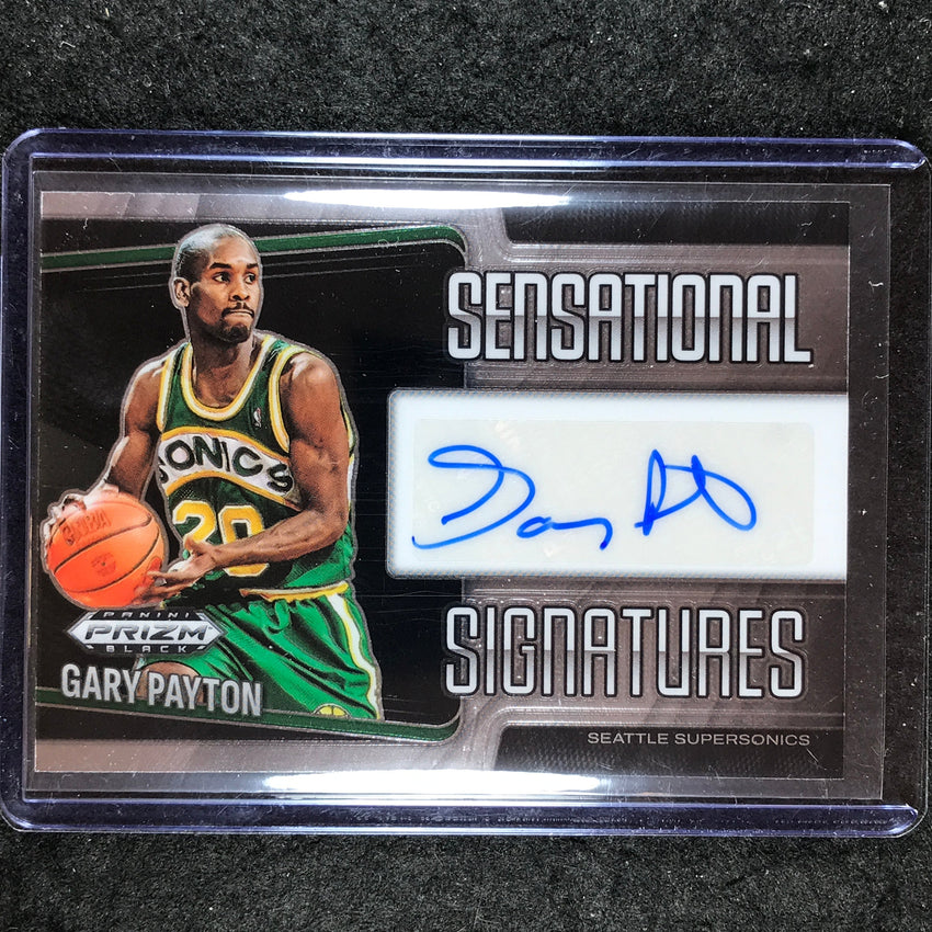 2024-25 Prizm Black GARY PAYTON Sensational Signatures Auto Base #PAY ...