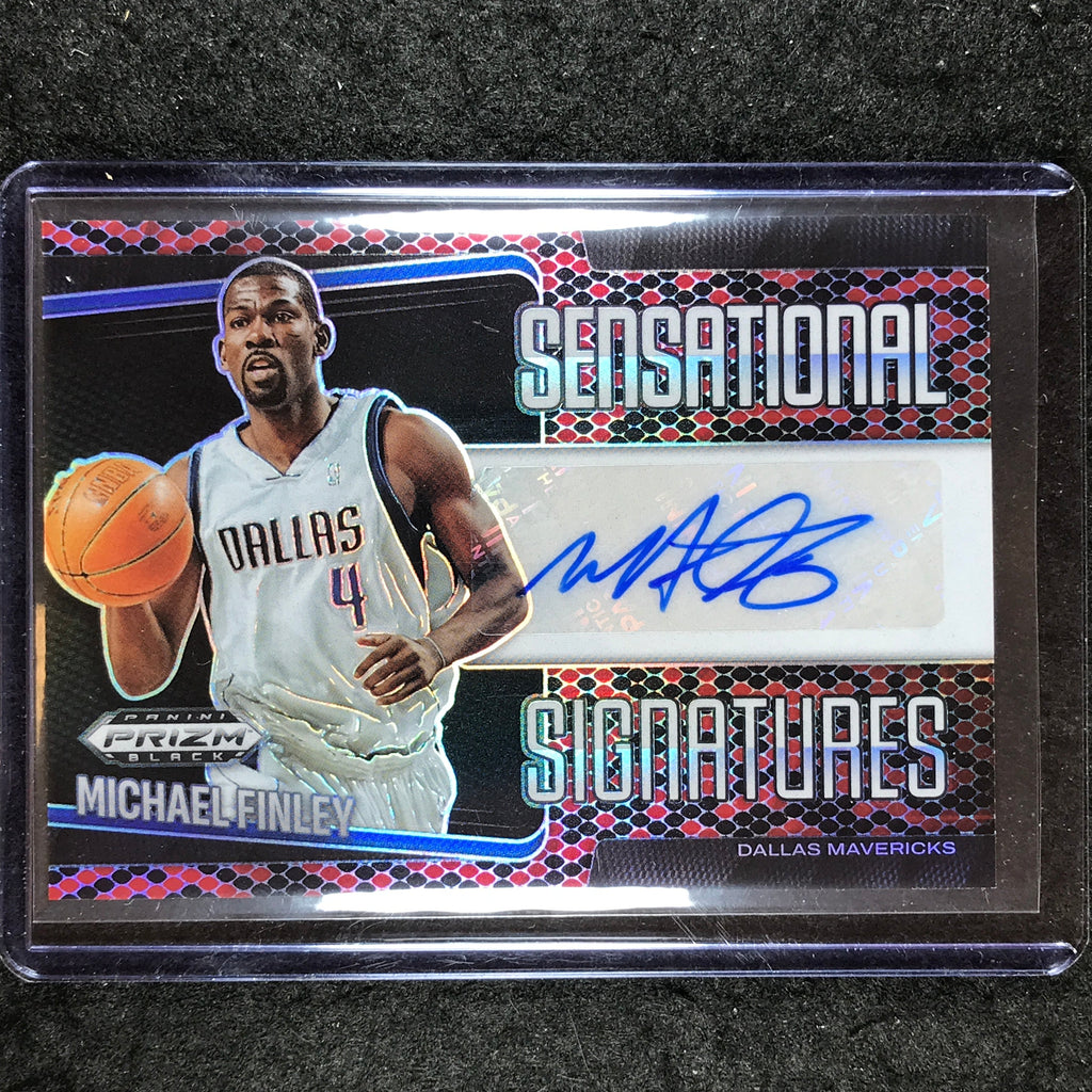2024-25 Prizm Black MICHAEL FINLEY Sensational Signatures Auto Snakesk ...