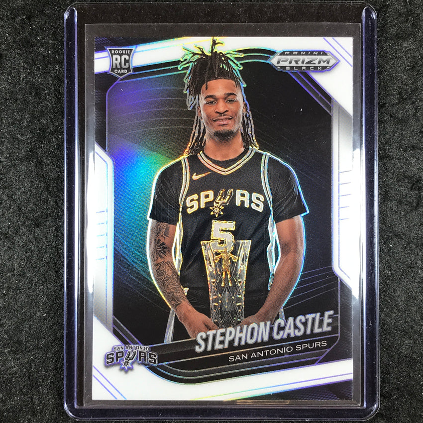 2024-25 Prizm Black STEPHON CASTLE Rookie Base White /175 #96 – Cherry ...
