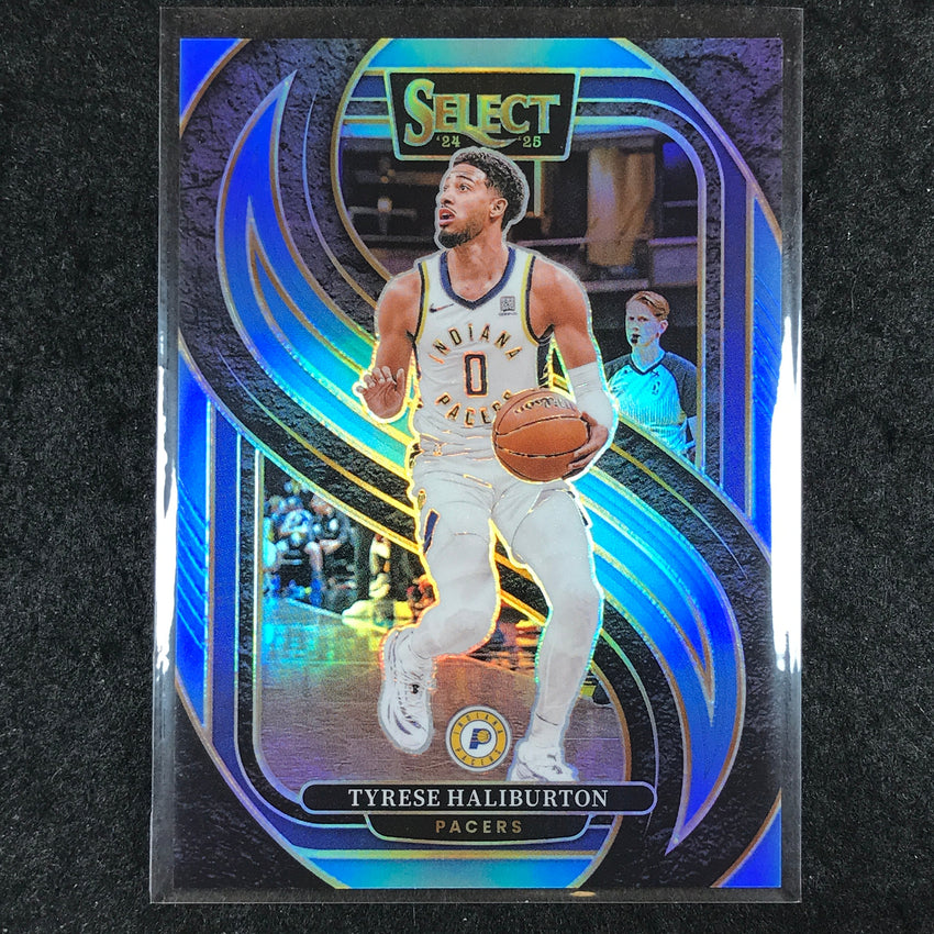 2024-25 Select TYRESE HALIBURTON Premier Level Light Blue /299 #165 ...