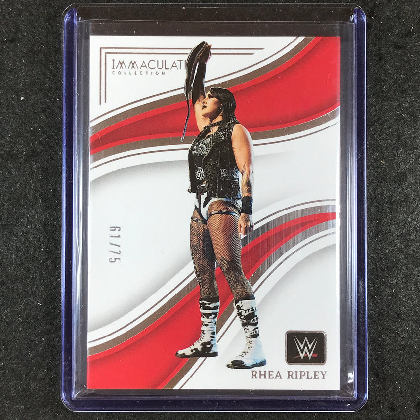 2023 Immaculate WWE RHEA RIPLEY Base 61/75 #60 – Cherry Collectables