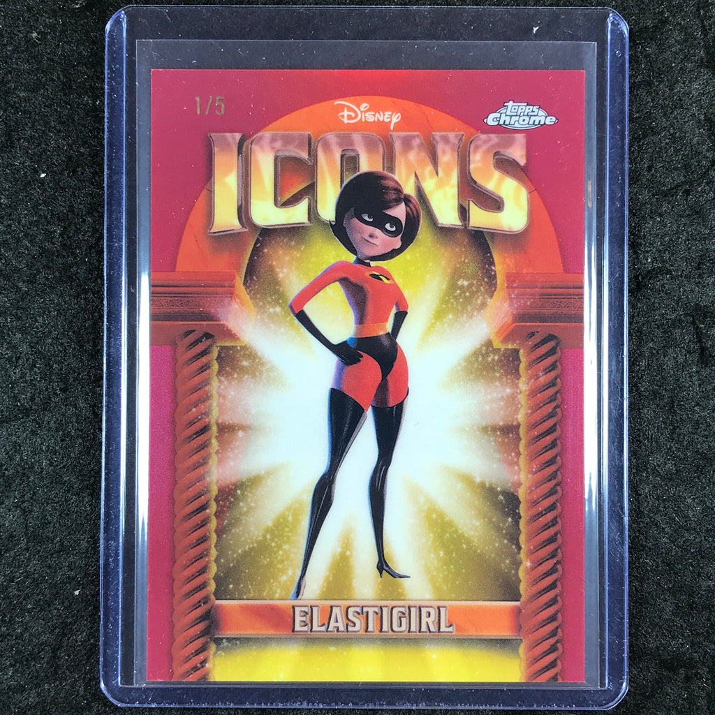 2025 Topps Chrome Disney ELASTIGIRL Disney Icons Red 1/5 #DI-7 – Cherry ...