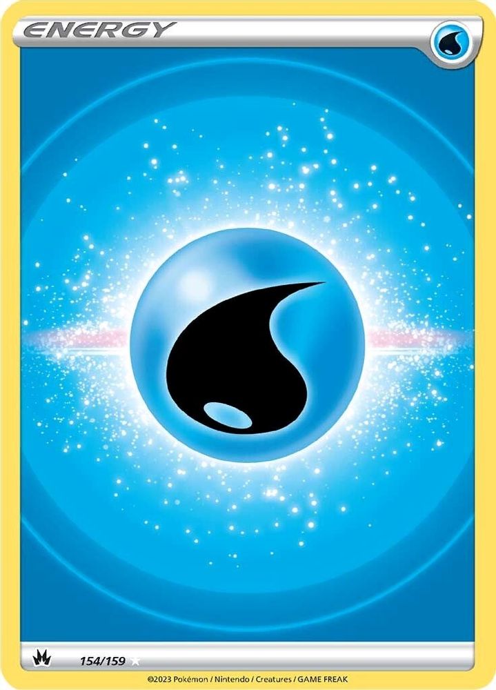 Water Energy (Texture Full Art) - [ 154/159 ] - Ultra Rare - Pokemon C ...