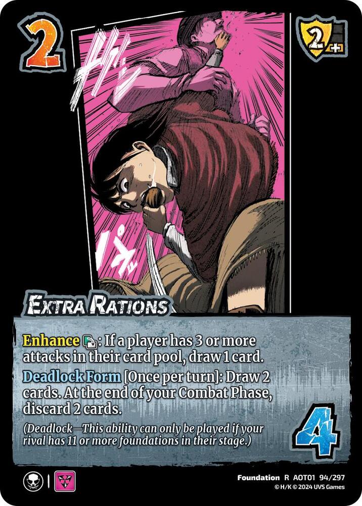 FOIL Extra Rations - 94/297 - R - Universus Attack on Titan – Cherry ...