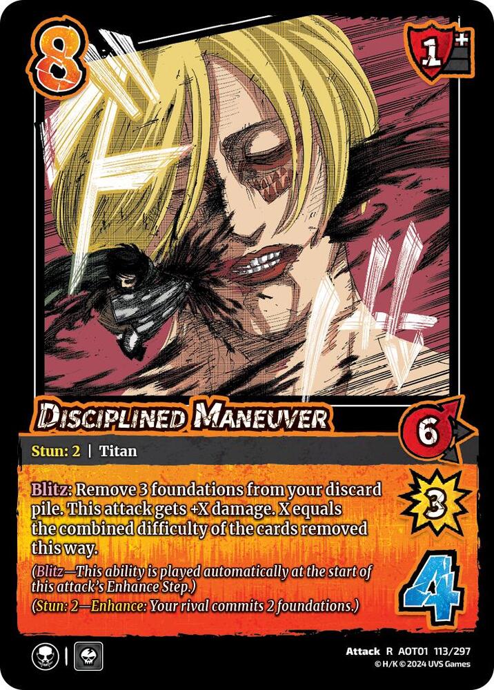 FOIL Disciplined Maneuver - 113/297 - R - Universus Attack on Titan ...