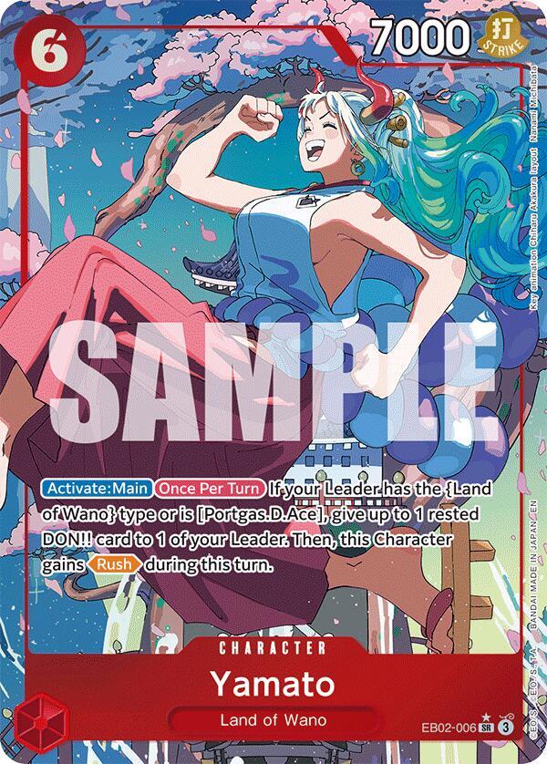 ALTERNATE ART Yamato - EB02-006 - SR - Extra Booster: Anime 25th Colle ...