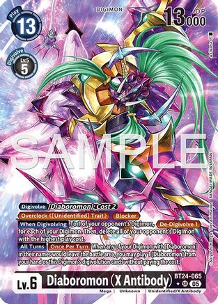 [ALTERNATE ART] Diaboromon (X Antibody) (BT24-065) SR - Digimon Time S ...