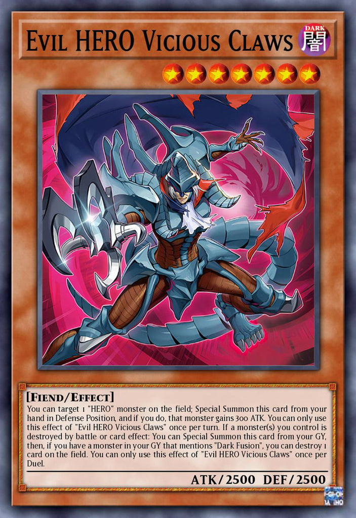 PLAYSET (3) 3x Evil HERO Vicious Claws - ALIN-EN005 - Common 1st Editi ...