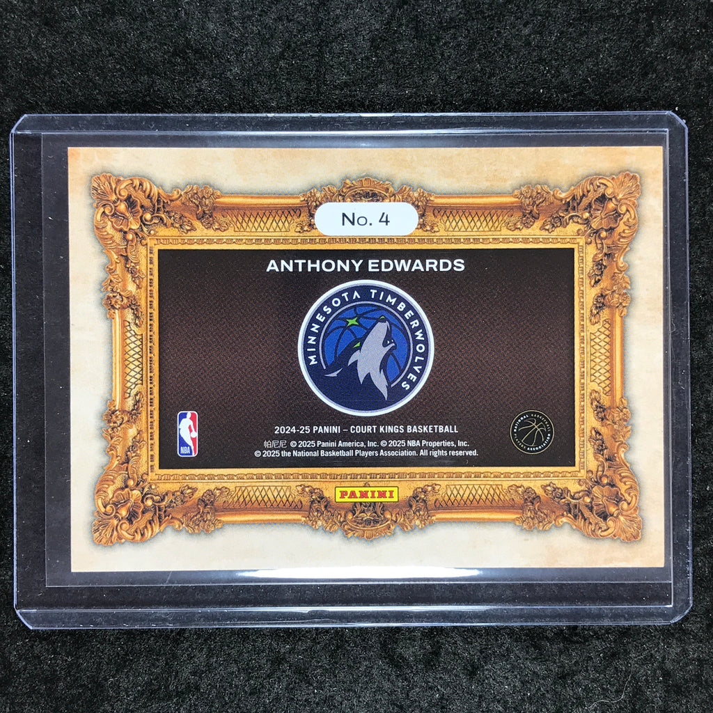 2024-25 Court Kings ANTHONY EDWARDS La Cinque Piu Belle SSP #4 – Cherry ...