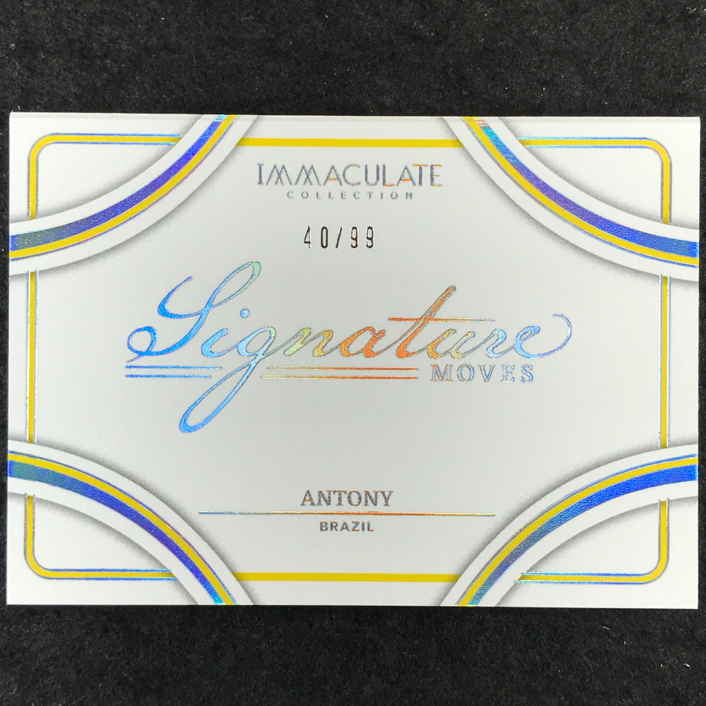 2024-25 Immaculate Soccer ANTONY Signature Moves Autographed Booklet 4 ...