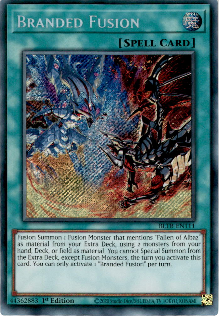 Branded Fusion - BLTR-EN111 - Secret Rare 1st Edition – Cherry Collectables
