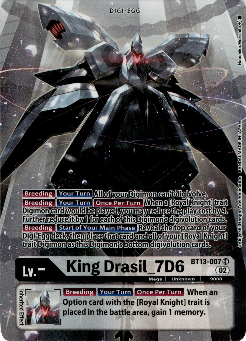 Alternate Art King Drasil7d6 Bt13-007 Sr - Bt13 Versus Royal Knights – Cherry Collectables