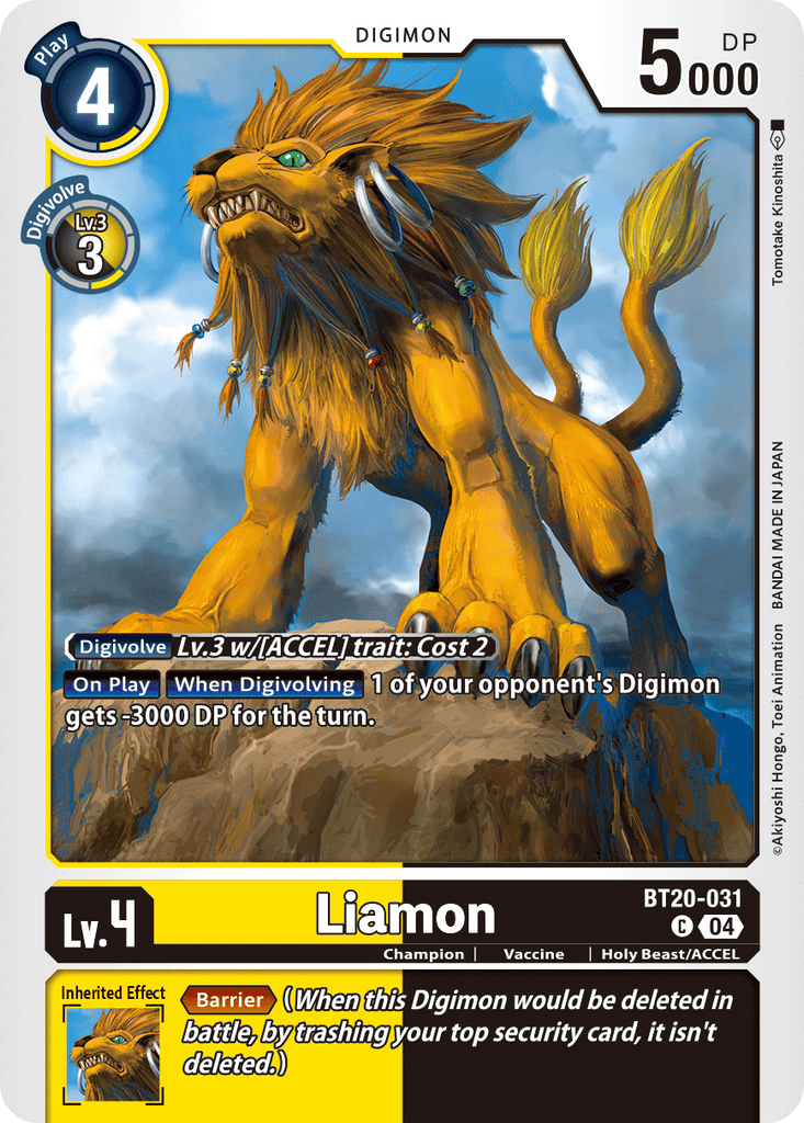PLAYSET (4) 4x Liamon BT20-031 Common - BT19-20 Special Booster VER 2 ...