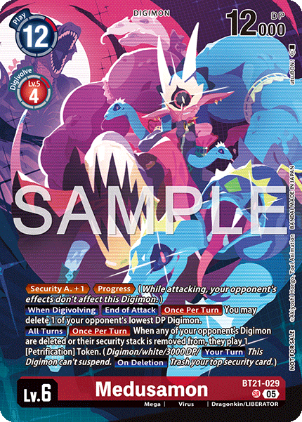 (B) Medusamon (BT21-029) (Dark Background) Digimon 2026 Dash Pack Prom ...