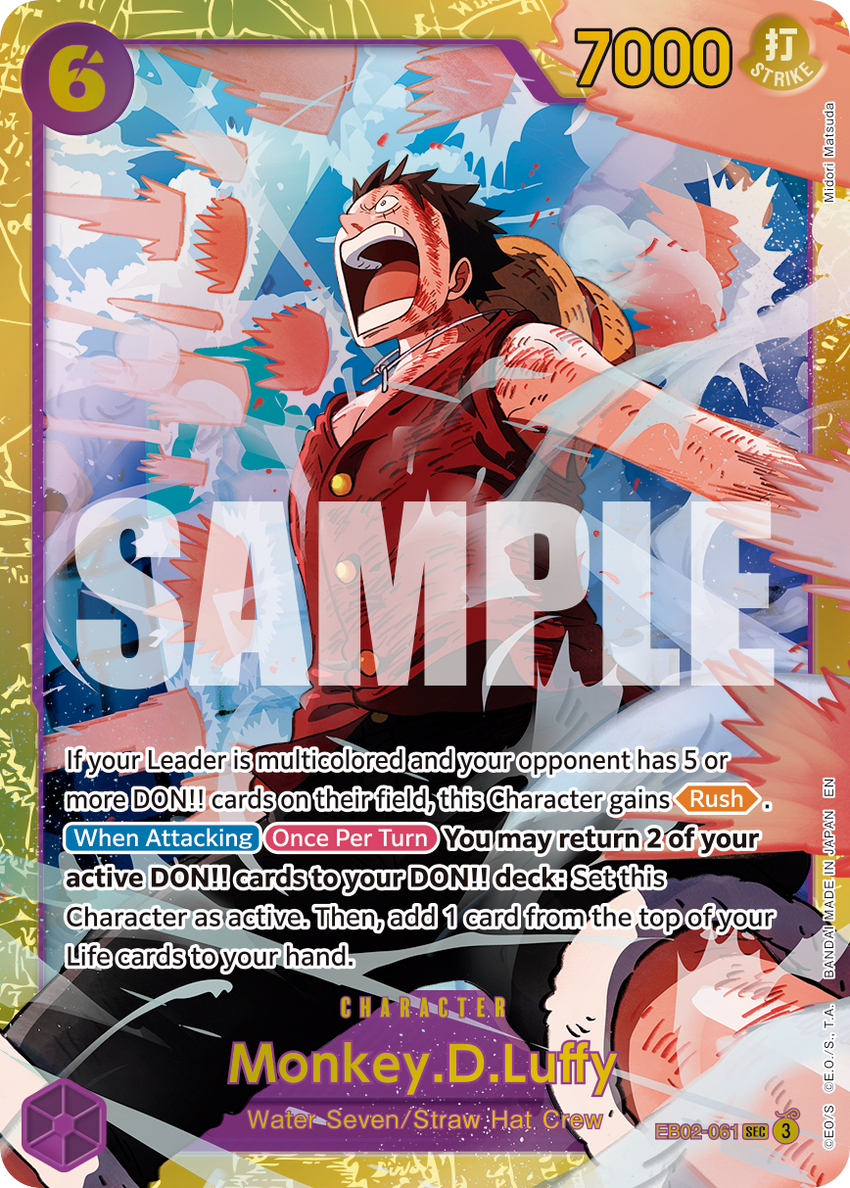 Monkey.D.Luffy - EB02-061 - EB02-061 - SECRET RARE [PRB-02] Premium Bo ...