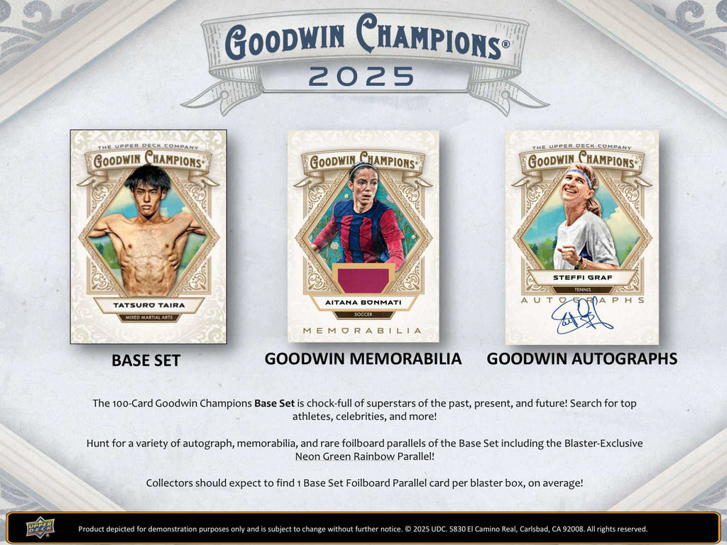 2025 Upper Deck Goodwin Champions Blaster Box | Tiger Woods Jordan ...
