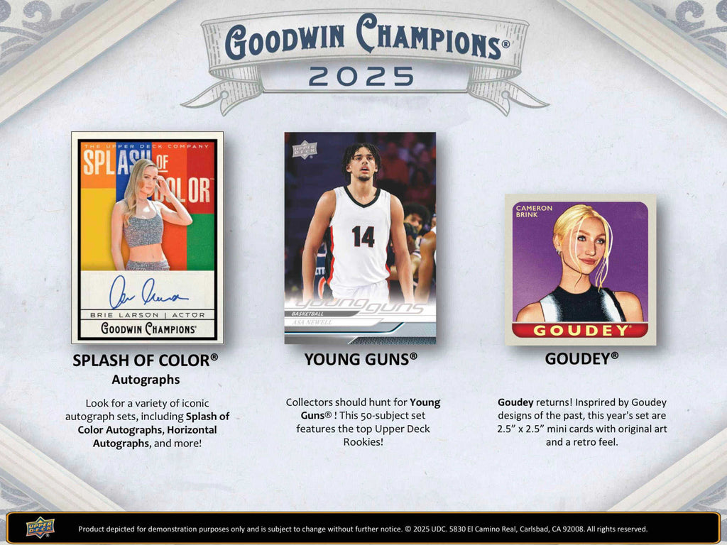 2025 Upper Deck Goodwin Champions Blaster Box | Tiger Woods Jordan ...