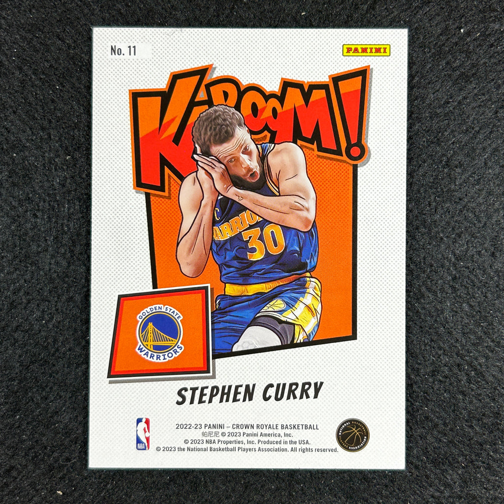 2022-23 Crown Royale Stephen Curry Kaboom Silver Ssp No 11 – Cherry ...