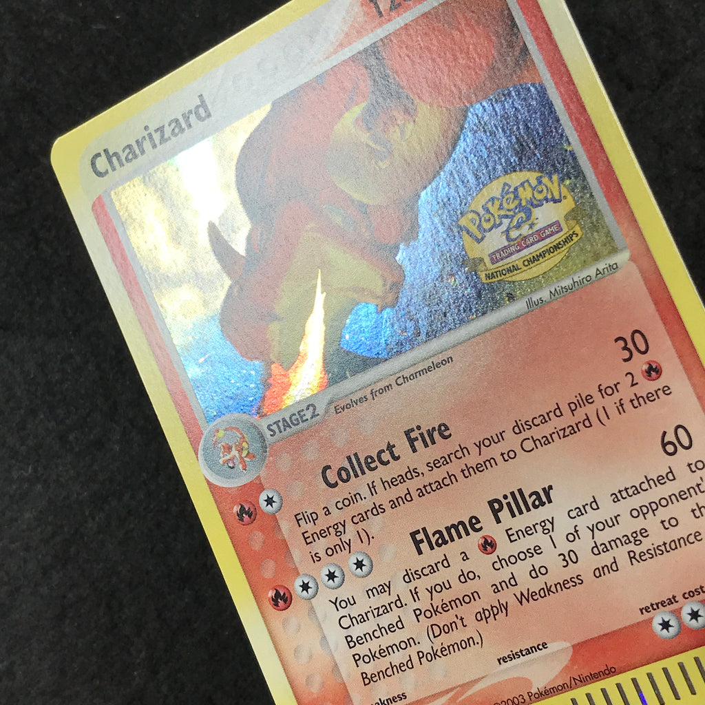 Charizard - 100/97 - Holo Rare NATIONAL CHAMPIONSHIPS STAMP EX Dragon ...