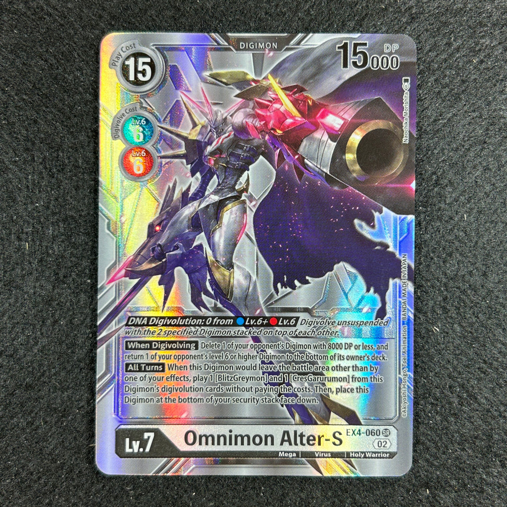 Parallel Omnimon Alter-s Borderless Alternate Art Ex4-060 Sr - Ex04 Al – Cherry Collectables