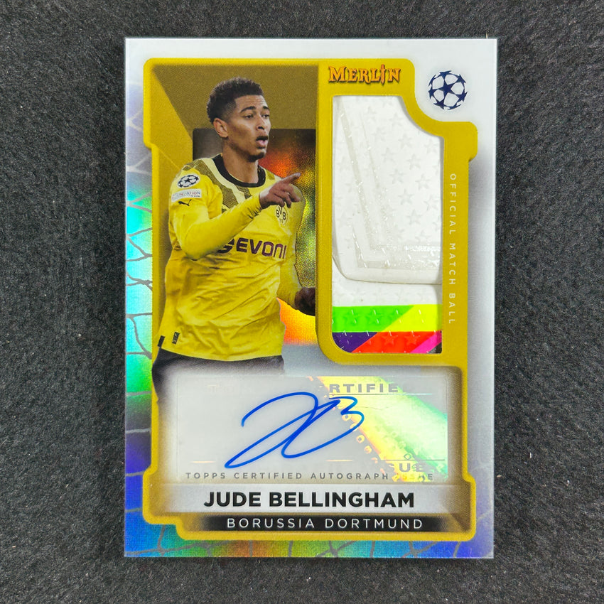 2022-23 Merlin Chrome Uefa Jude Bellingham Merlins Match Ball Relic Au ...